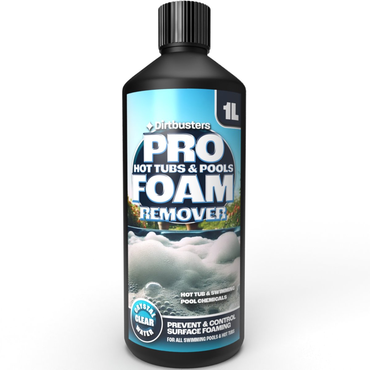 Foam Remover For Hot Tub, Anti Foam Hot Tub Chemicals (1L) Dirtbusters
