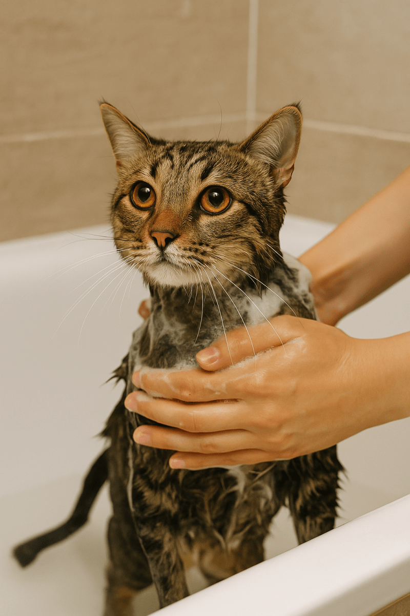 Do Cats Really Need Baths? How Washing Helps with Flea & Tick Removal