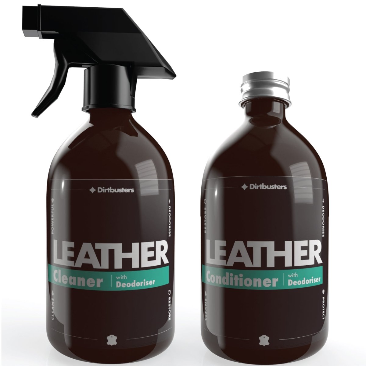 Leather Cleaner And Conditioner Deodoriser (2x500ml) Dirtbusters