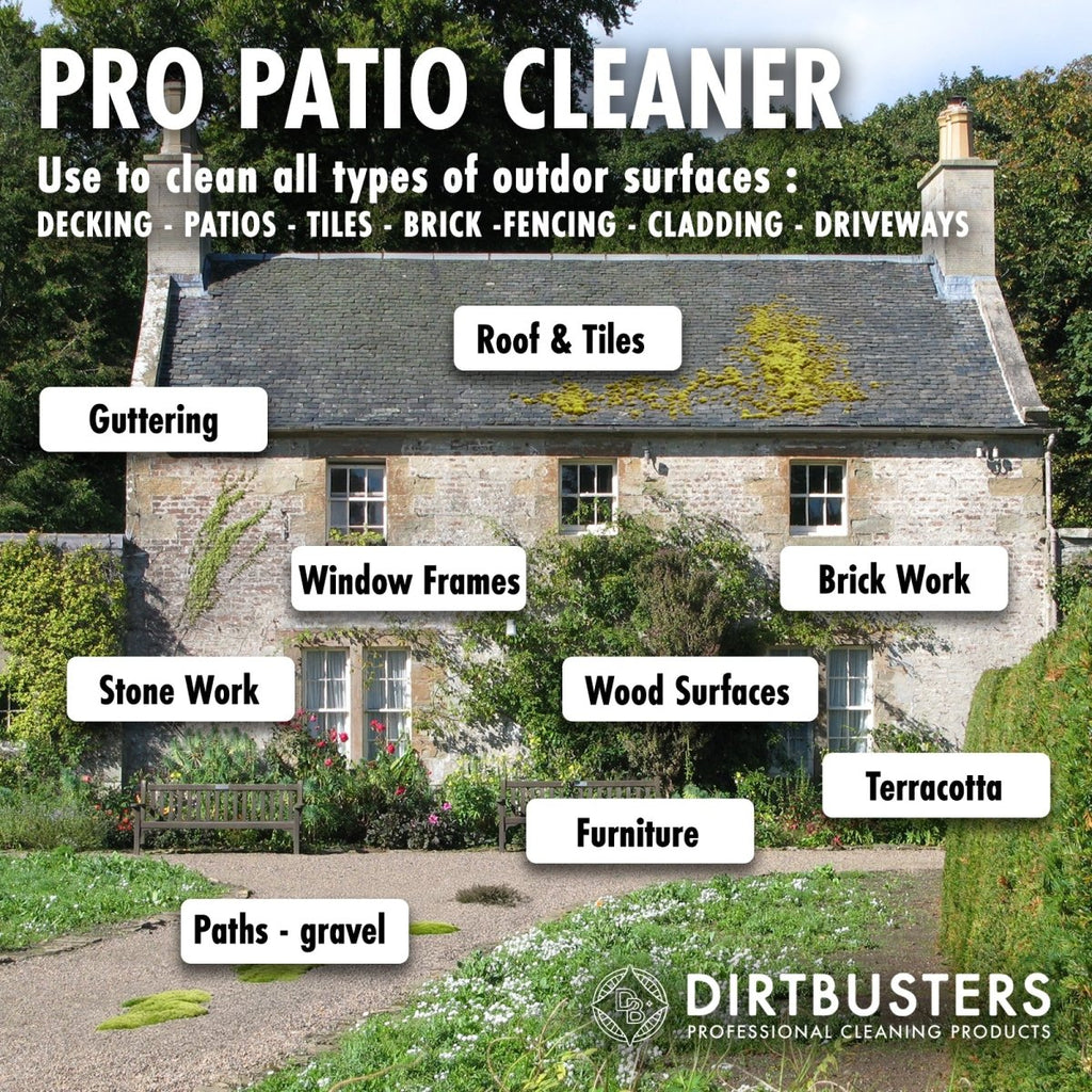 Dirtbusters Pro Patio Cleaner Algae & Mould Remover Concentrate (5L)