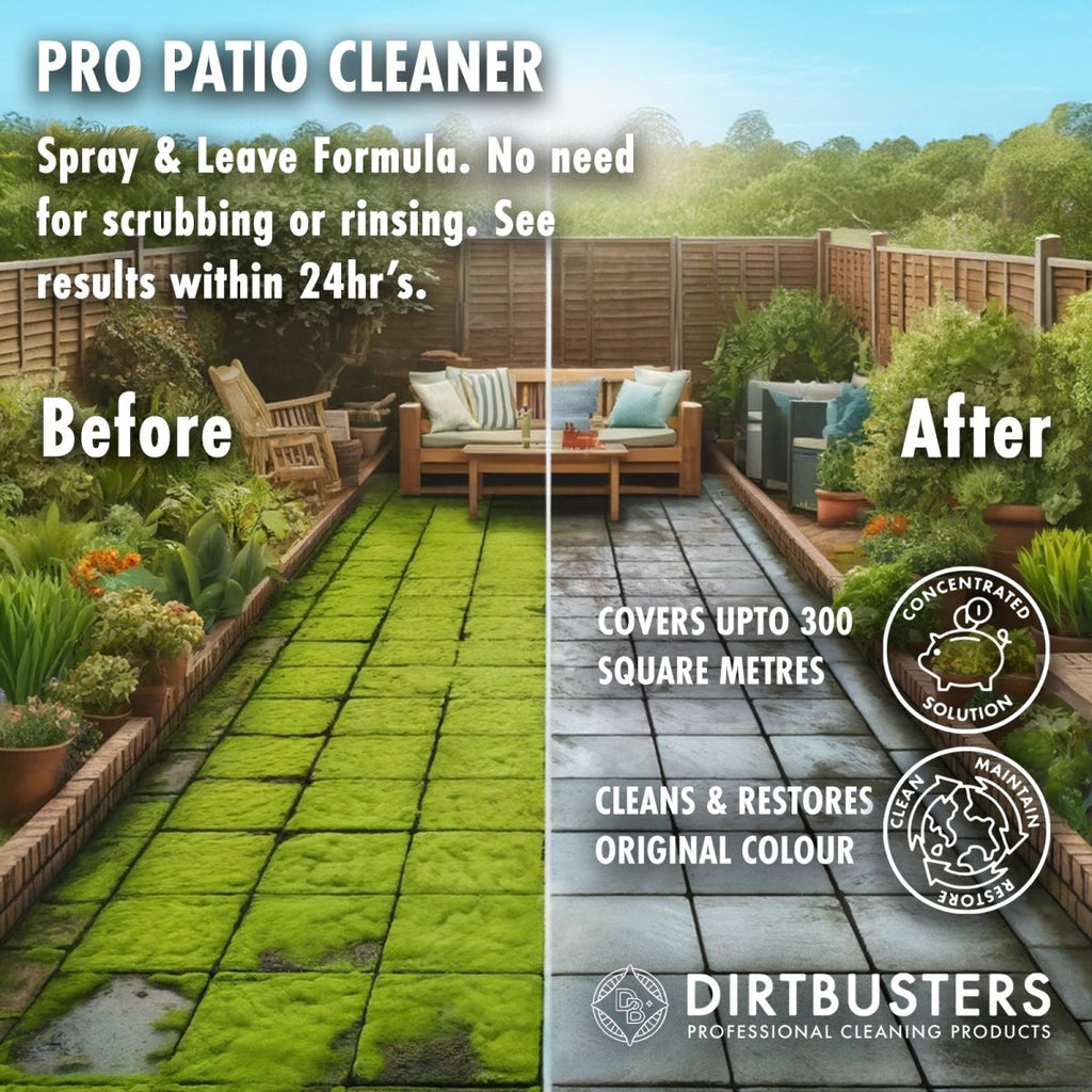 Dirtbusters Pro Patio Cleaner Algae & Mould Remover Concentrate (5L)